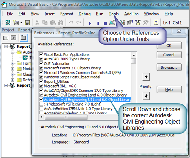 Civil 3D Reminders: Updating References